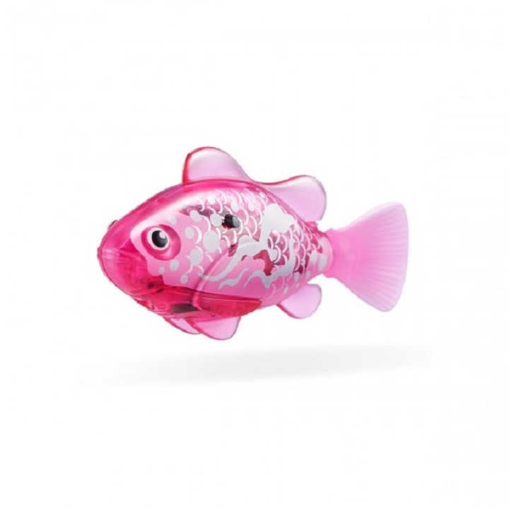 Jucarie Peste inotator−interactiv RoboFish roz Robo Alive S3 - eMAG.ro