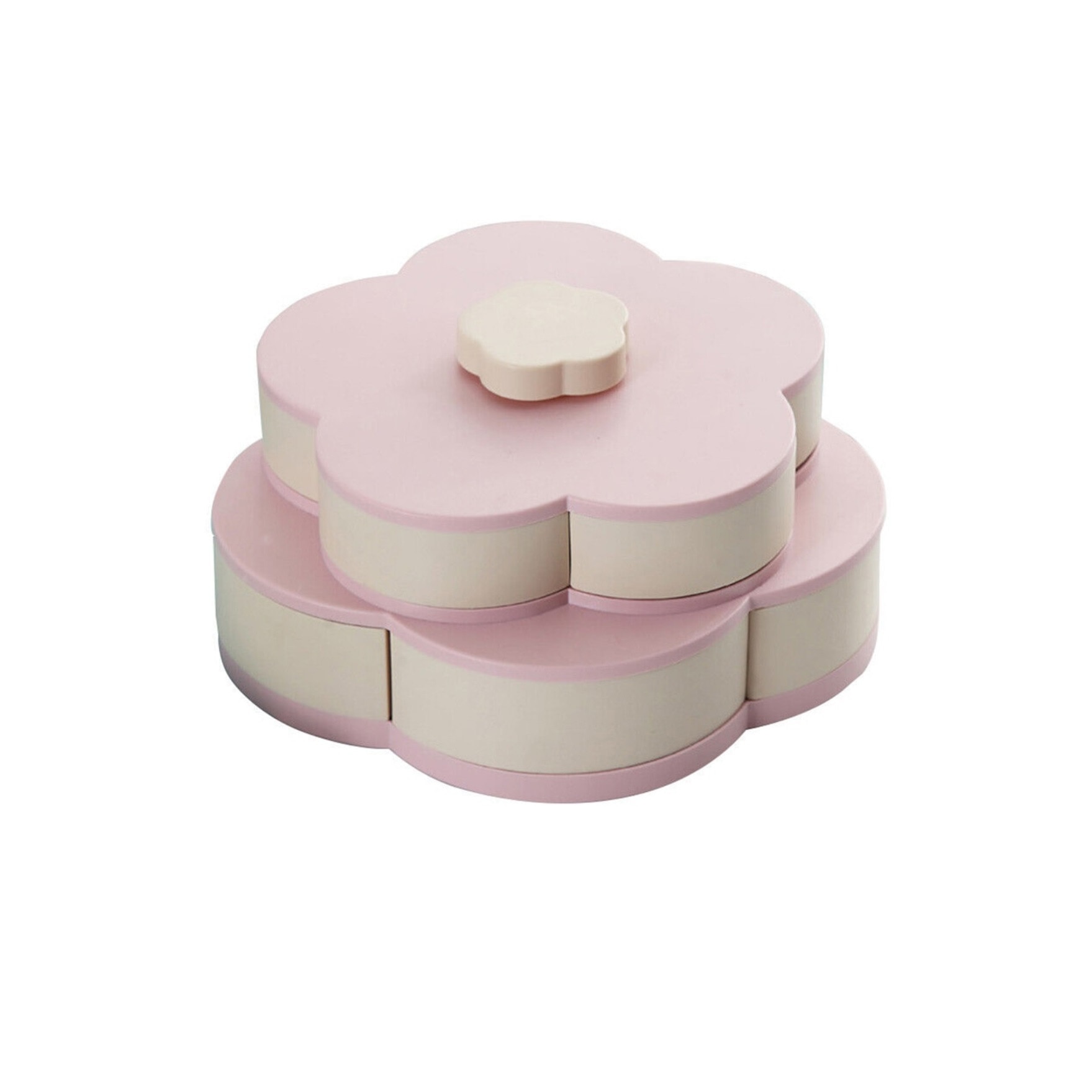 Cutie pentru bomboane, snacks in forma de floare, 2 Nivele, 10 ...