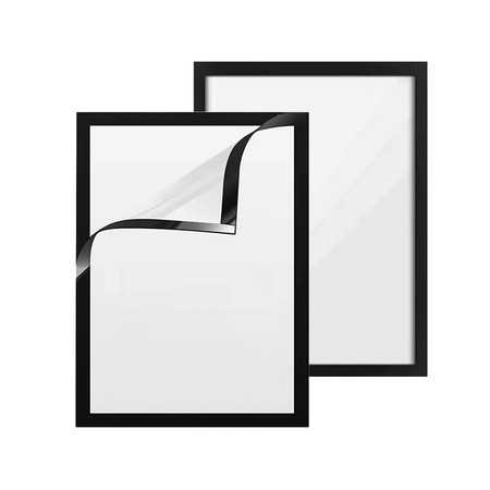 Set rame foto magnetice, Zola, 2 bucati, negre, reutilizabile ...