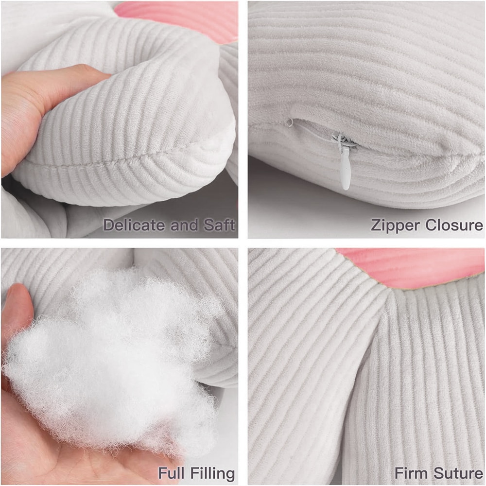 Perna scaun, model floare, Ronyes®, 38x38cm, Alb - eMAG.ro