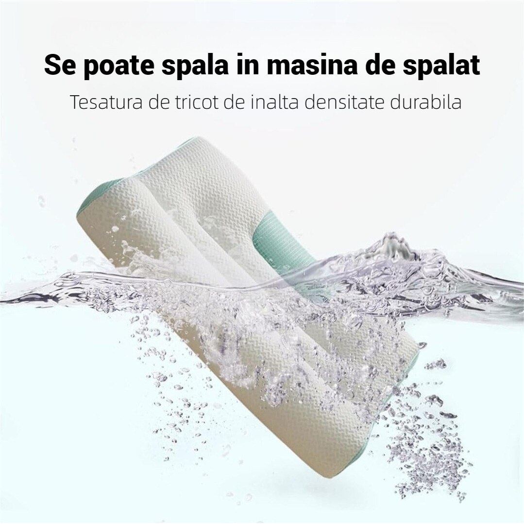 Perna Ortopedica 4D pentru dormit din spuma cu memorie premium, cu ...