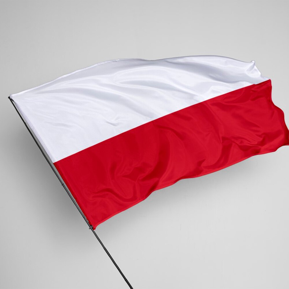 Steag Polonia, dimensiune 150x90cm, poliester, Vision XXI - eMAG.ro