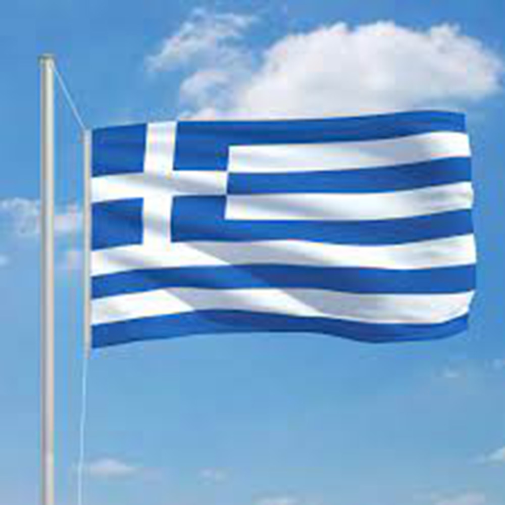 Steag Grecia, dimensiune 150x90cm, poliester, Vision XXI - eMAG.ro
