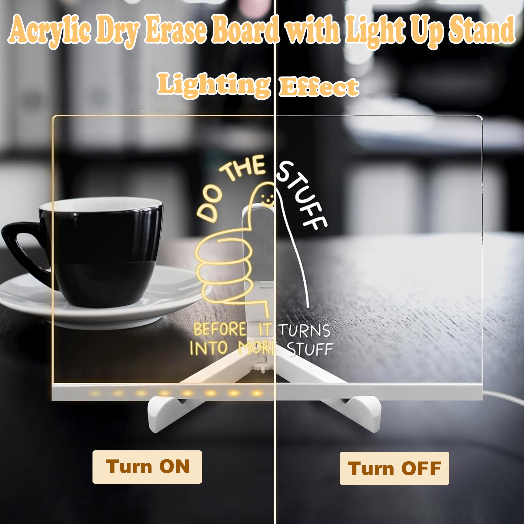 Panou pentru mesaje cu LED, Jucarie educationala de scris, 30 x 20 cm ...