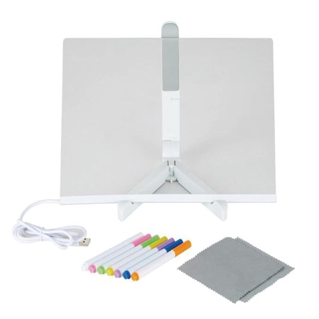 Panou pentru mesaje cu LED, Jucarie educationala de scris, 30 x 20 cm ...