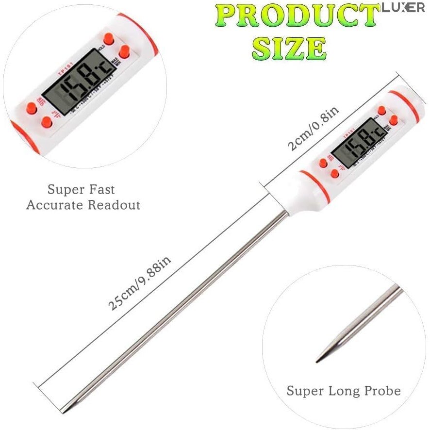 Termometru Alimentar Digital cu Sonda Metalica de Insertie, pentru ...