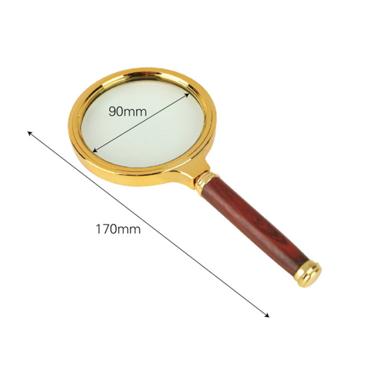 Lupa, ABS, 90 mm, Auriu - eMAG.ro