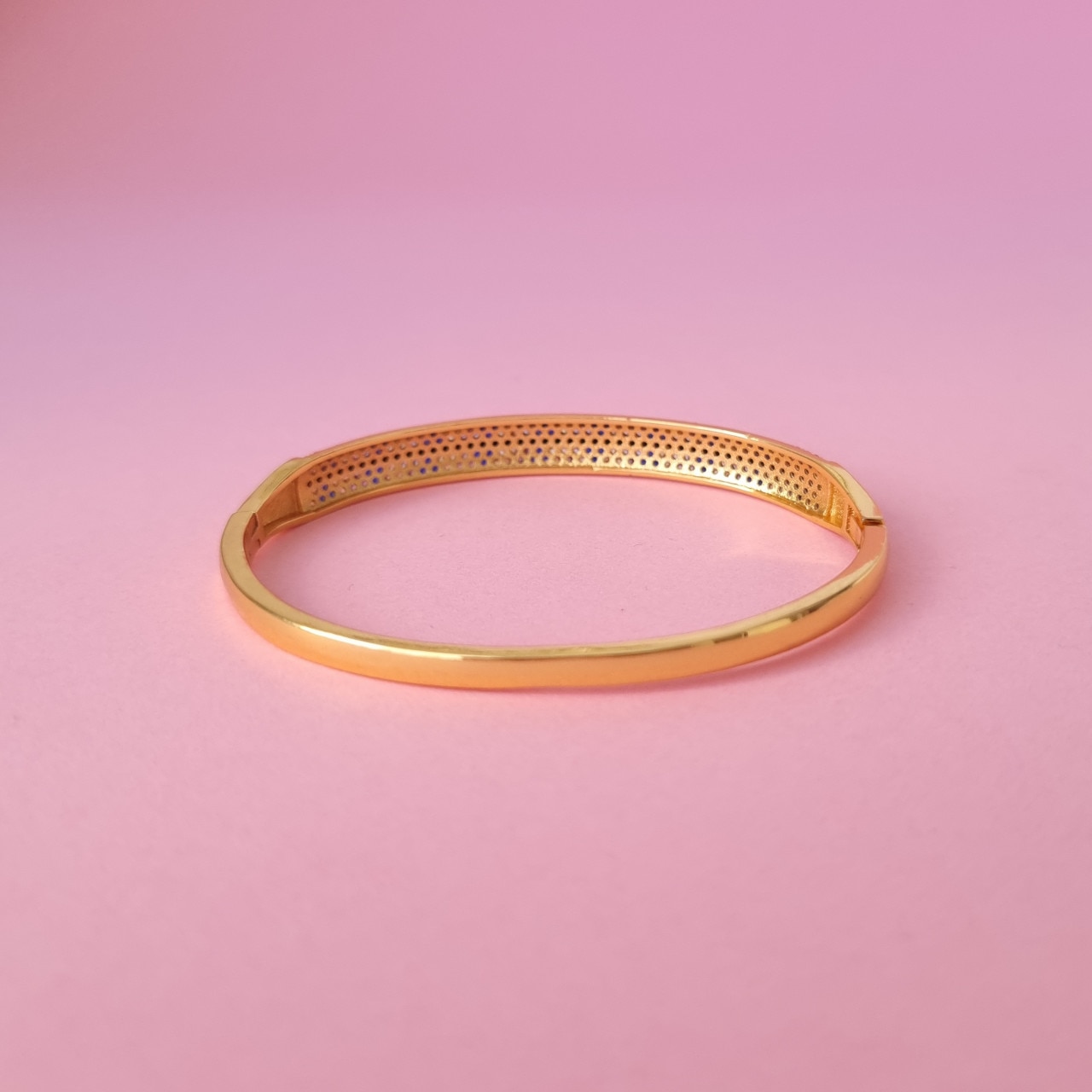 Bratara fixa aurie cu zirconii multicolore - eMAG.ro