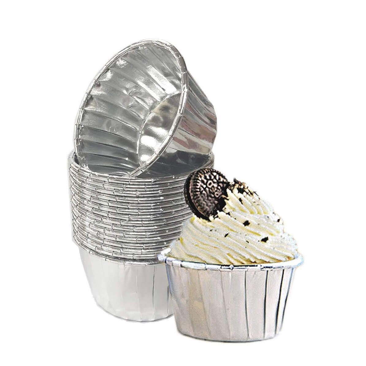 Set Luxury 50 Forme Briose si Cupcake, ovale, Design Elegant cu ...