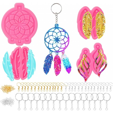 Set matrite si accesorii pentru rasina epoxidica, silicon/metal ...