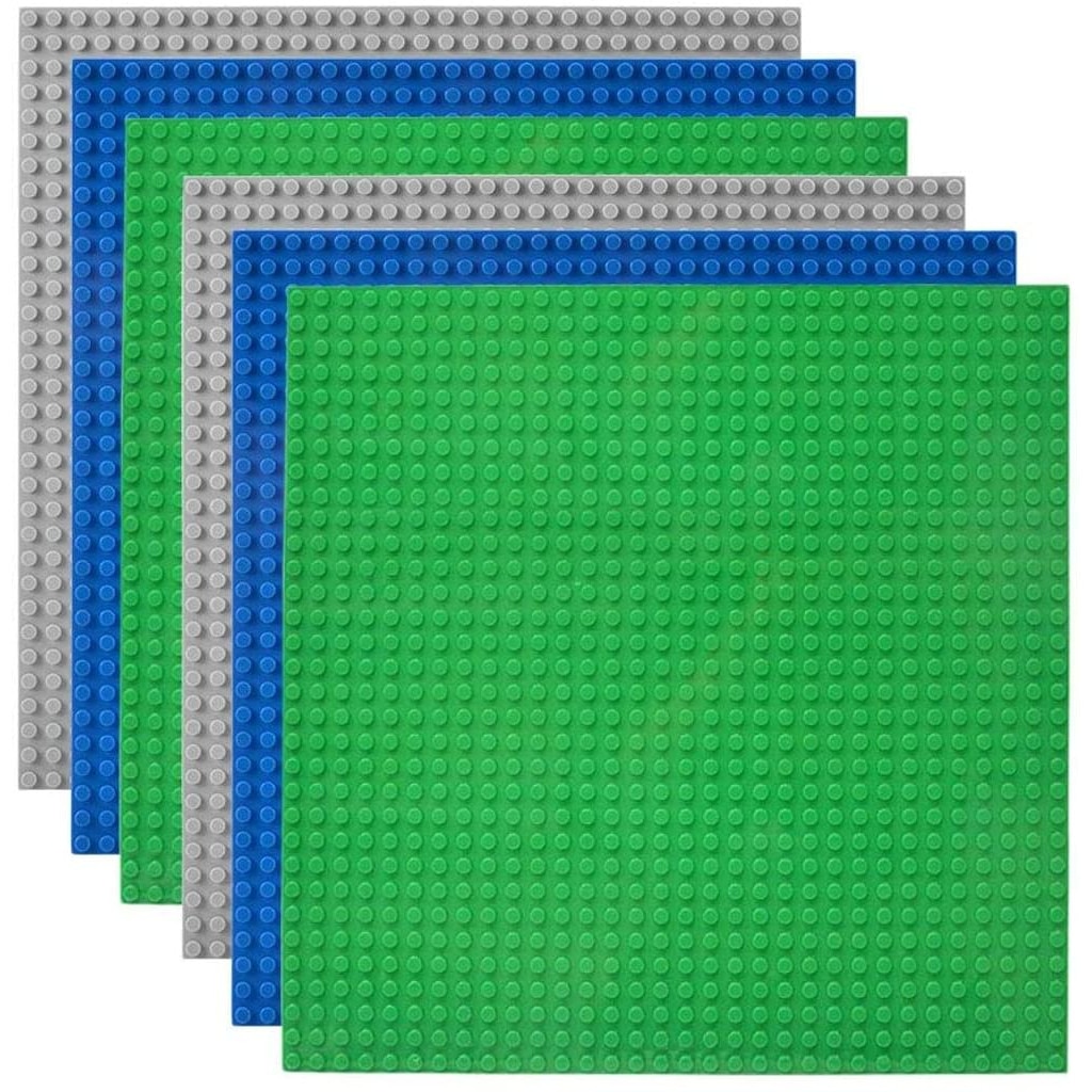 Set 6 placi de constructie Lego, Jormftte, ABS, Multicolor - eMAG.ro