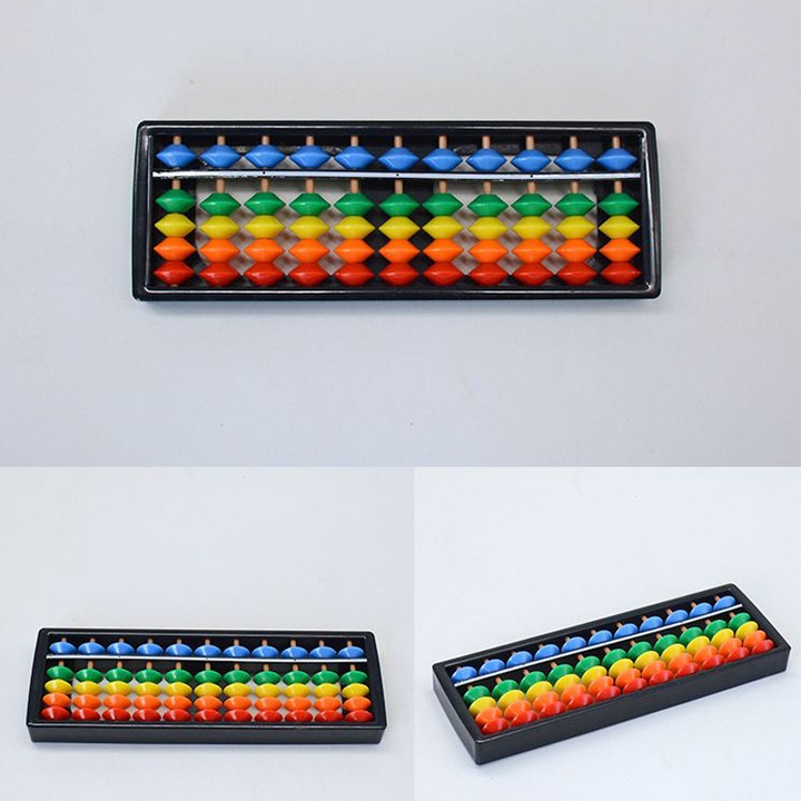 Abac Abacus din plastic, 11 randuri de calcule, diverse culori, plastic ...