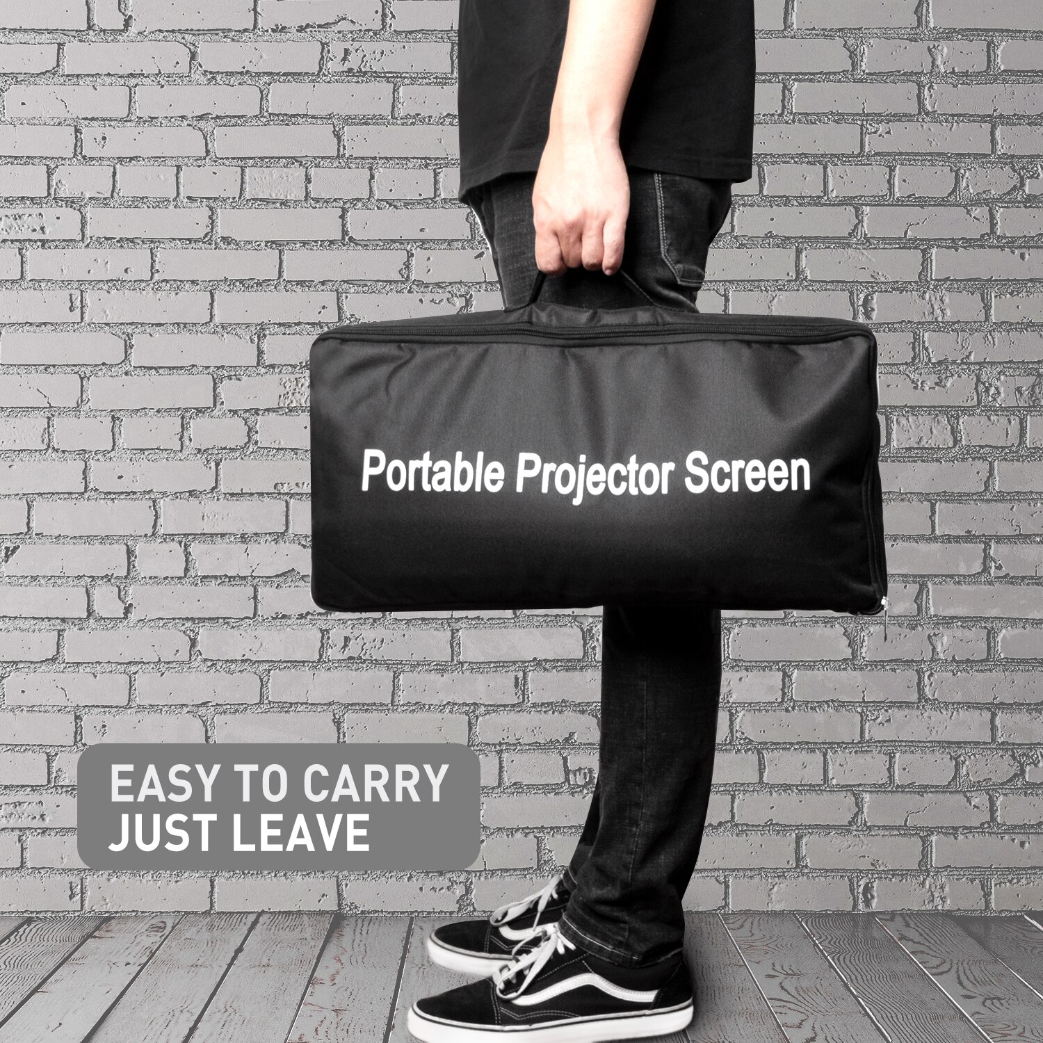 Ecran Proiector Portabil, 100 inch, 217 x 133 cm, 16:9, Cu Suport din ...