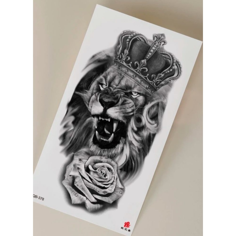Tatuaje temporare, Floare tatuaj realist, Tigru - eMAG.ro