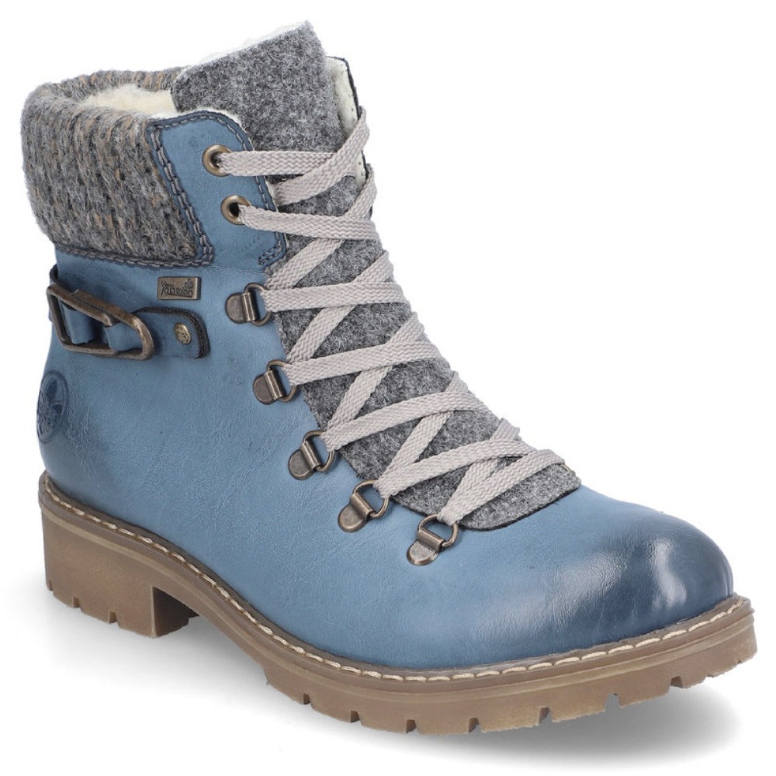 Cizme de dama Rieker cu sireturi cu membrana hidrofuga Y9131-15 Marimea ...