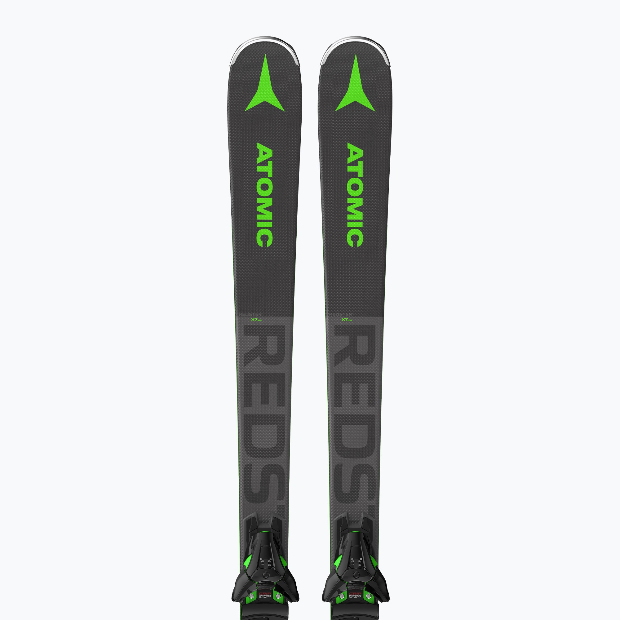 Skiuri pentru barbati, Atomic, Lemn, 168 cm, Negru/Verde - eMAG.ro