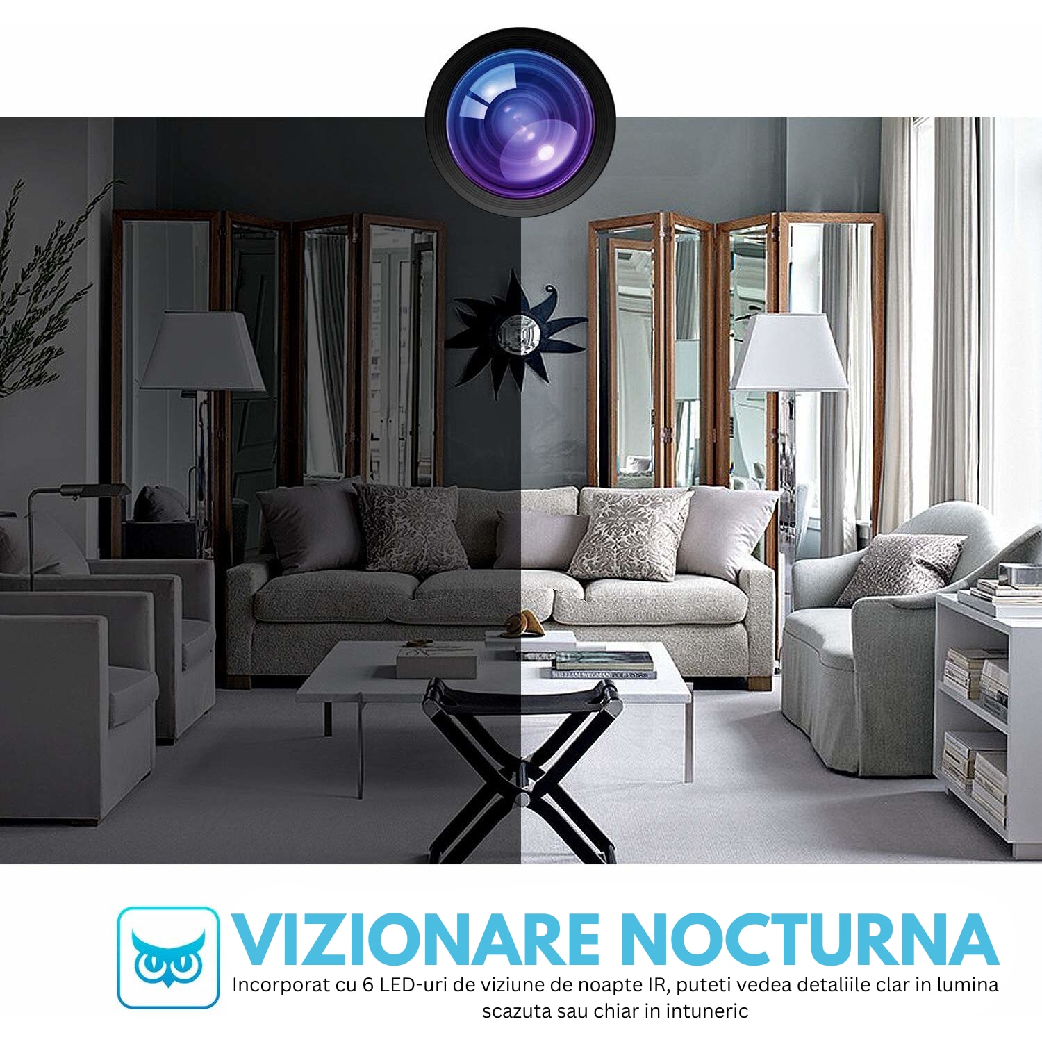 Camera spy WI-FI IP ascunsa in ceas desteptator, dispozitiv de spionaj ...