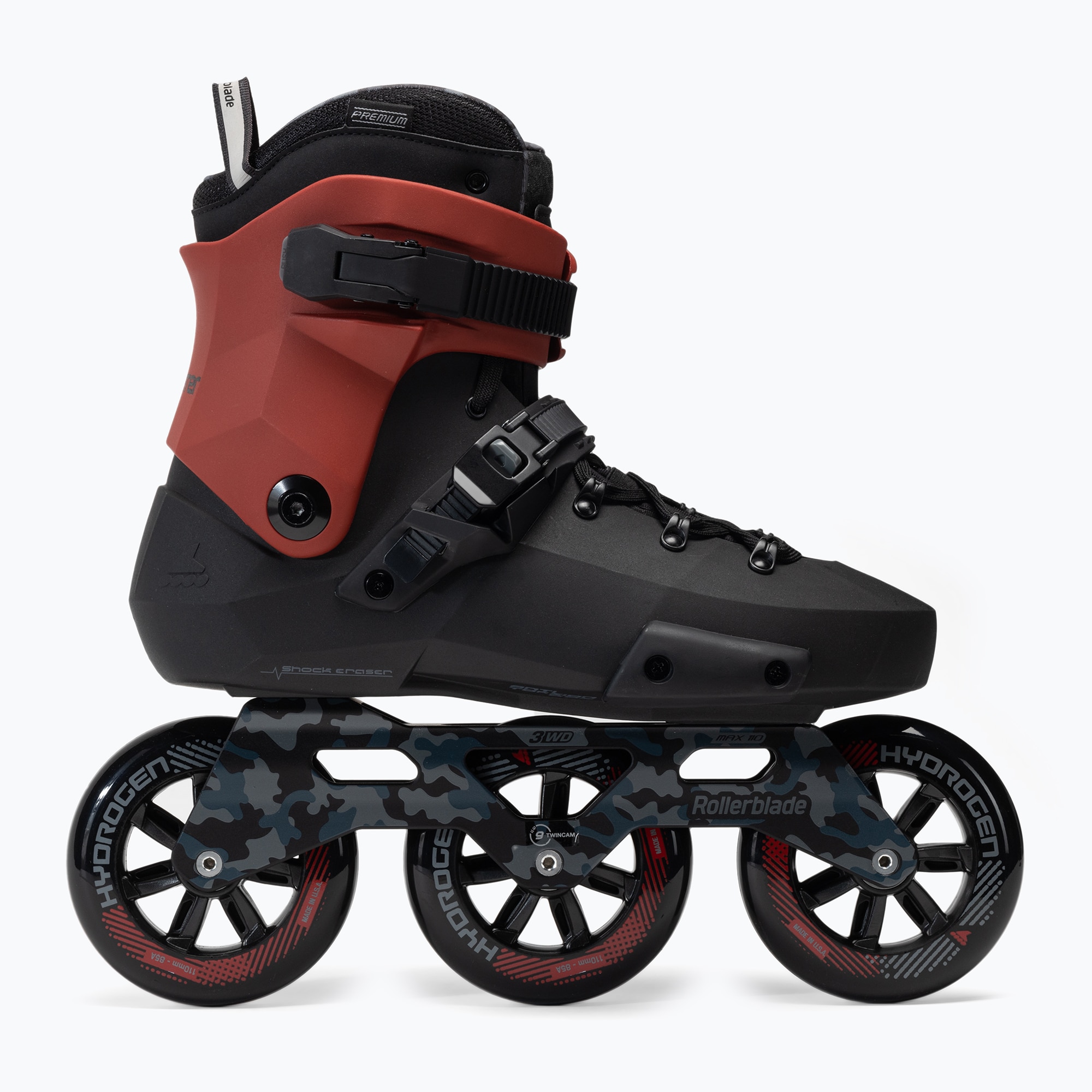 Role, Rollerblade, Pentru barbati, Poliuretan, Negru, Rosu, 44.5 - eMAG.ro