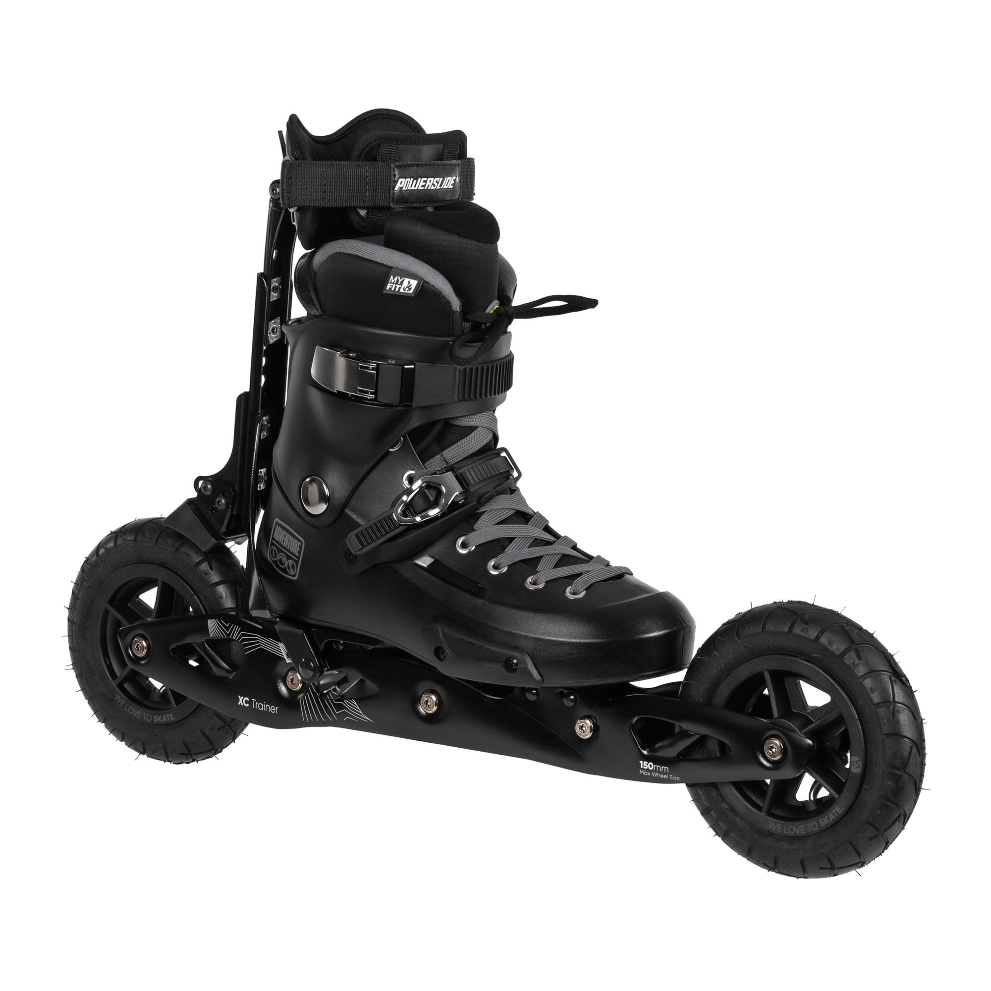 Patine off road, Powerslide XC Trainer 150, Powerslide, Negru, 41-42 EU - eMAG.ro