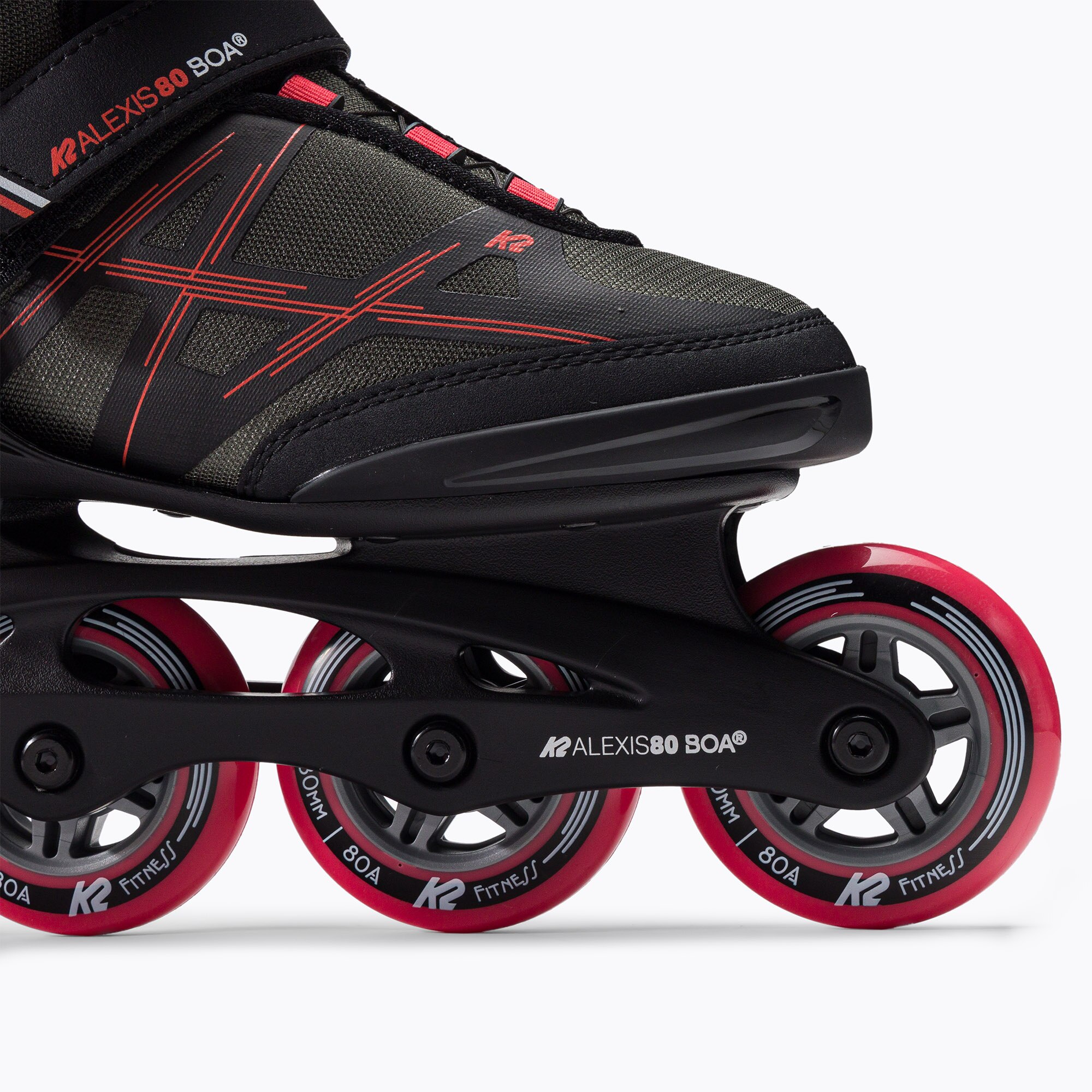 Role, K2, Pentru femei, Poliuretan, Negru, Rosu, 40 - eMAG.ro