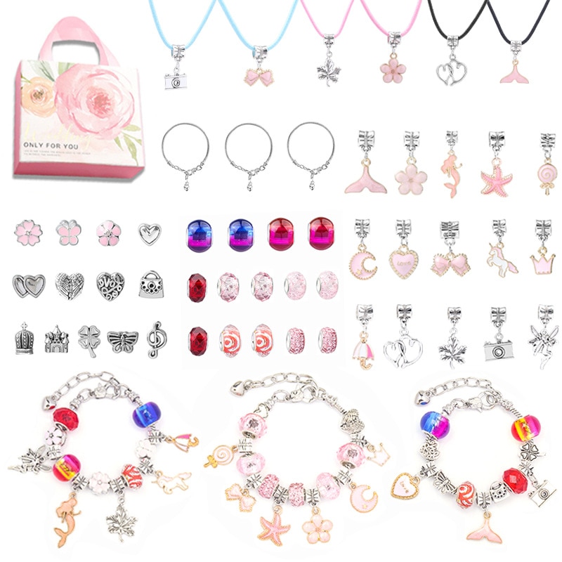 Set bratari cu margele pentru copii, LXNZUHN, Multicolor - eMAG.ro
