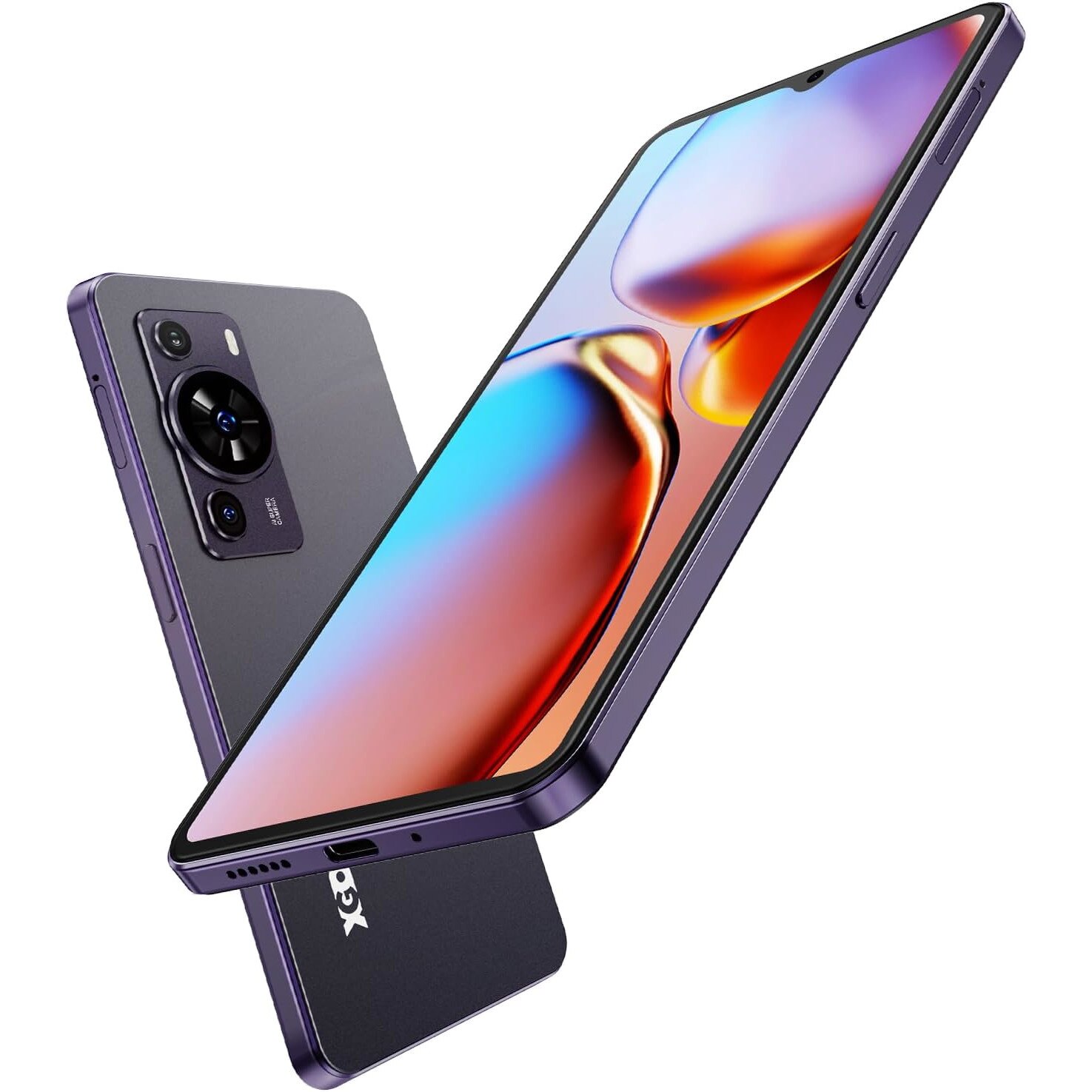 Смартфон Mate 50, XGODY, 6.6 инча, 450mAh, 32GB, 4G, лилав - eMAG.bg