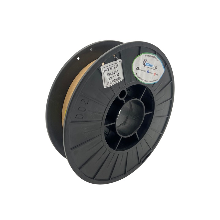 Sarma sudura fara gaz, flux 0.8mm, 3 kg, E71T-GS Ebin - eMAG.ro