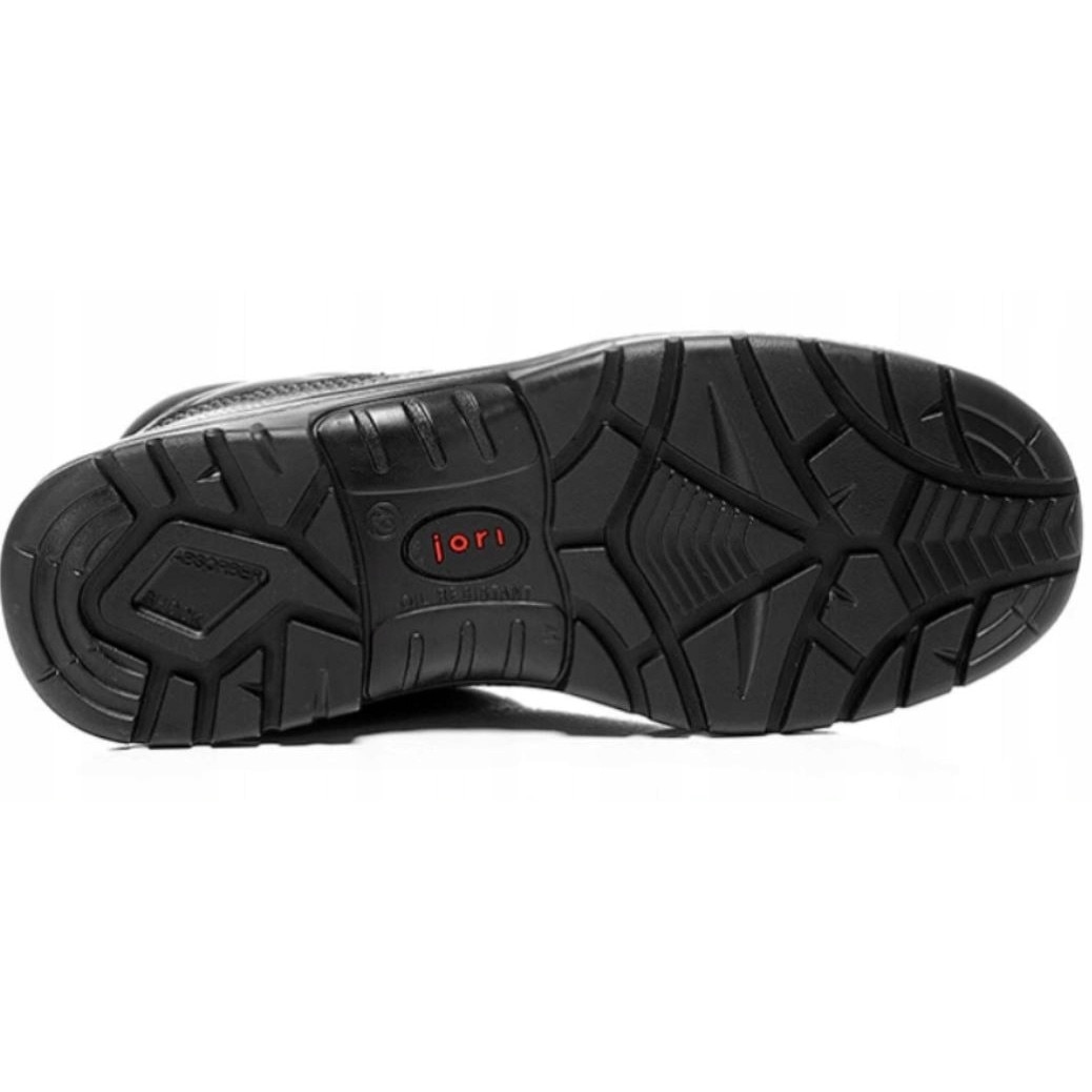 Bocanci pentru lucru pentru barbati, Jori, Piele naturala, Negru, 42 EU ...