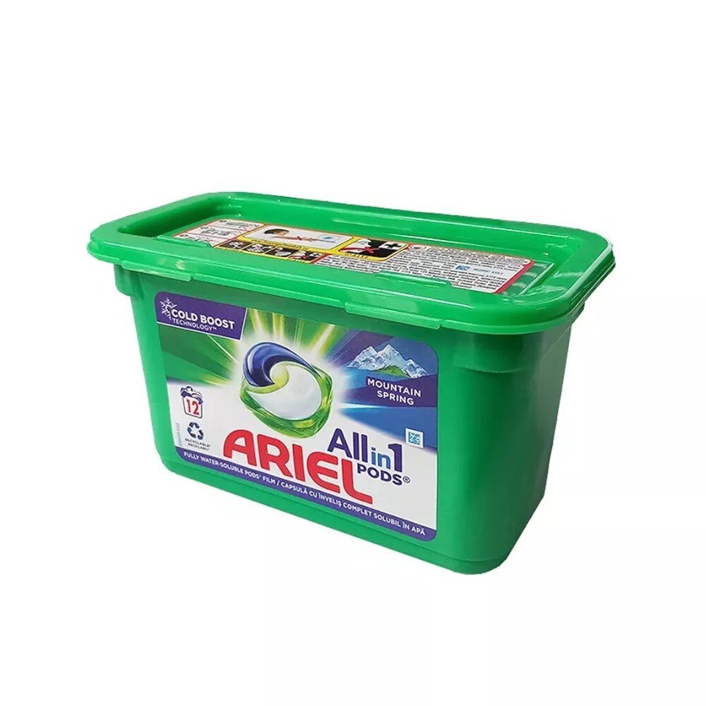 Set 2 x 12 Capsule Detergent Ariel Mountain Spring - eMAG.ro