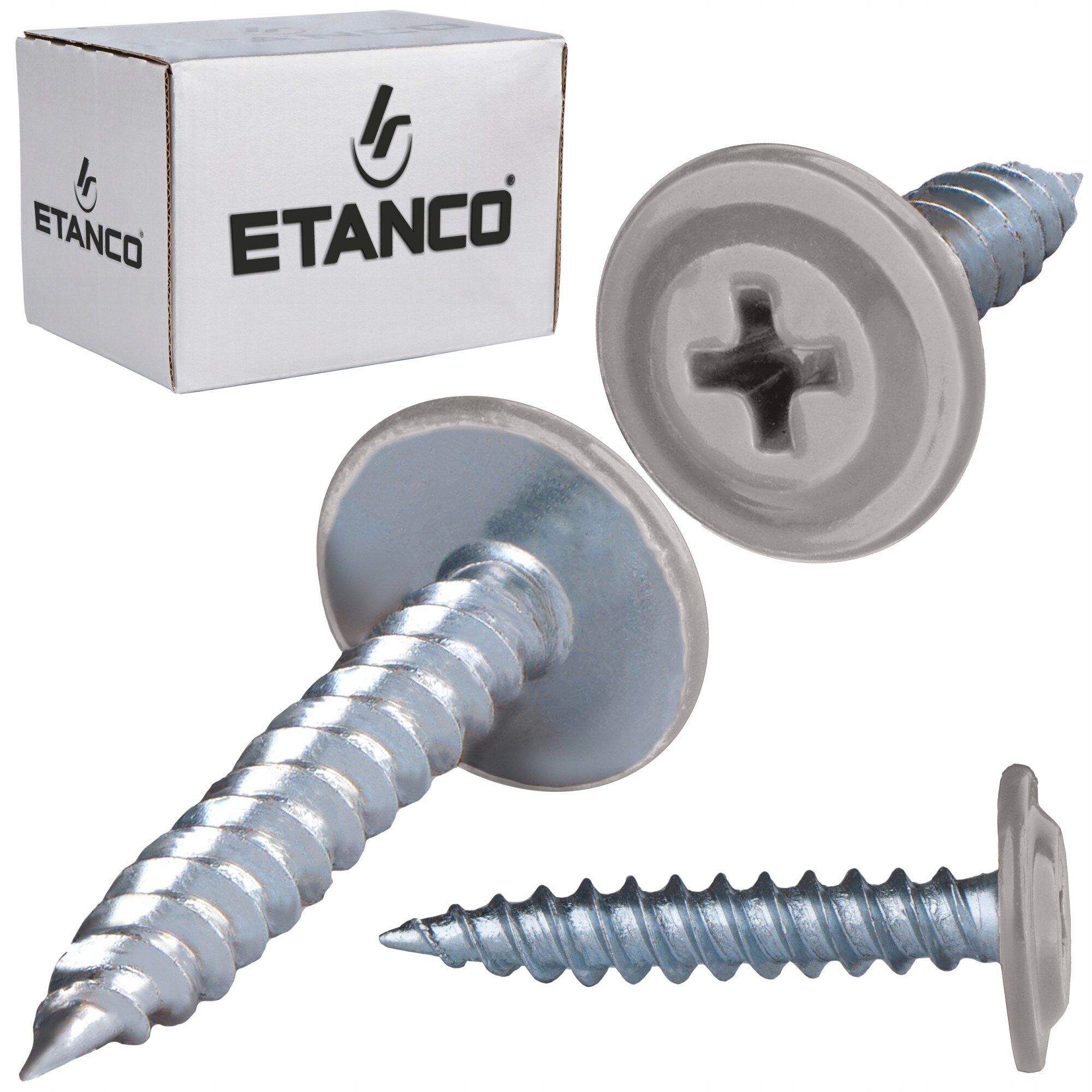 Set 250 Suruburi autofiletante 4,2x25 mm RAL 9007, cu saiba pentru ...