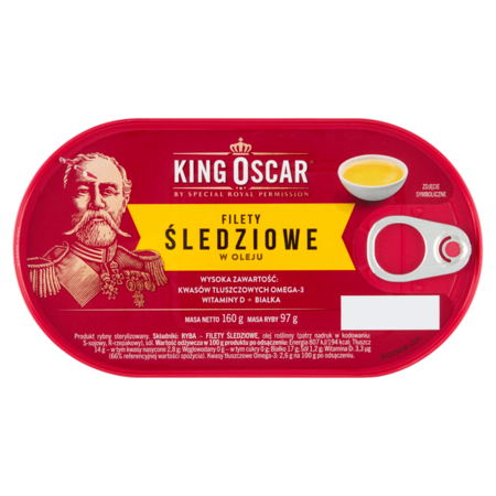 Fileuri de hering, King Oscar, Multicolor, 160g - eMAG.ro
