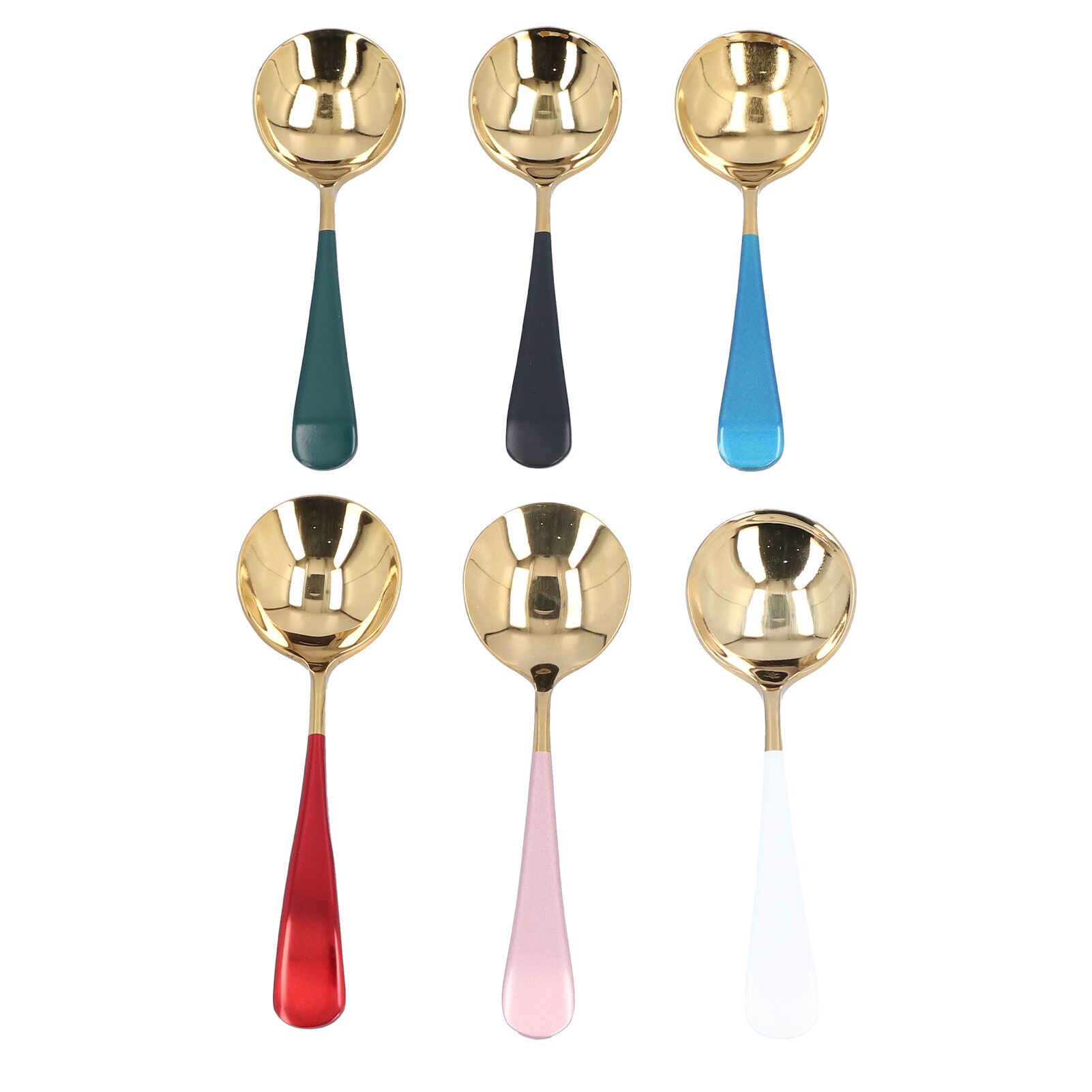 Set de linguri, Inox, Multicolor, 16 cm - eMAG.ro