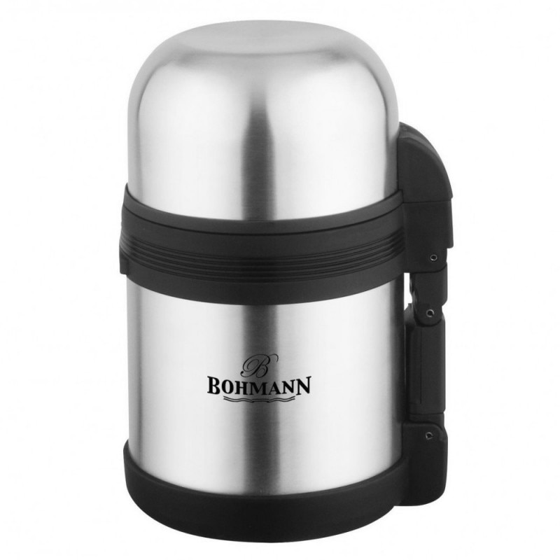 Termos pentru mancare Bohmann BH 4208, 0.8 L, Otel inoxidabil, Capac ...