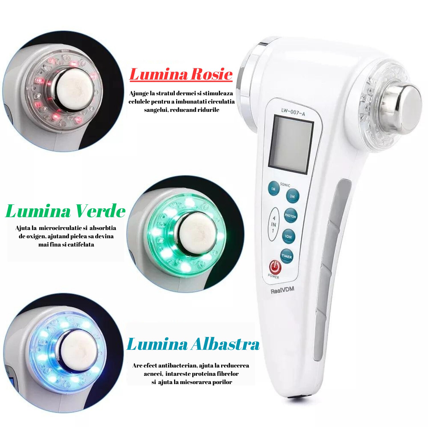 Dispozitiv Led Ultrasonic Pentru Slabit RealVDM®, Ardere Grasimi ...