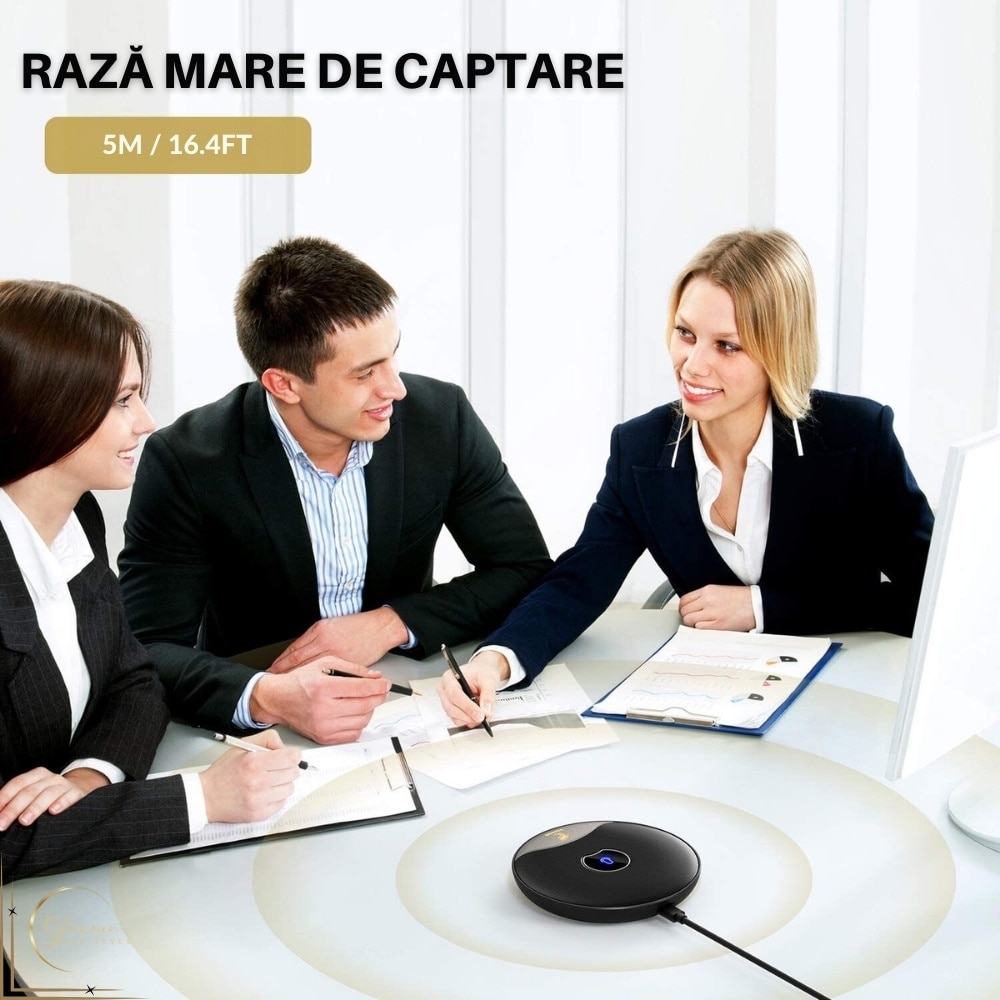 Microfon pentru conferinta, Profesional, Omni-directional, Condensator ...