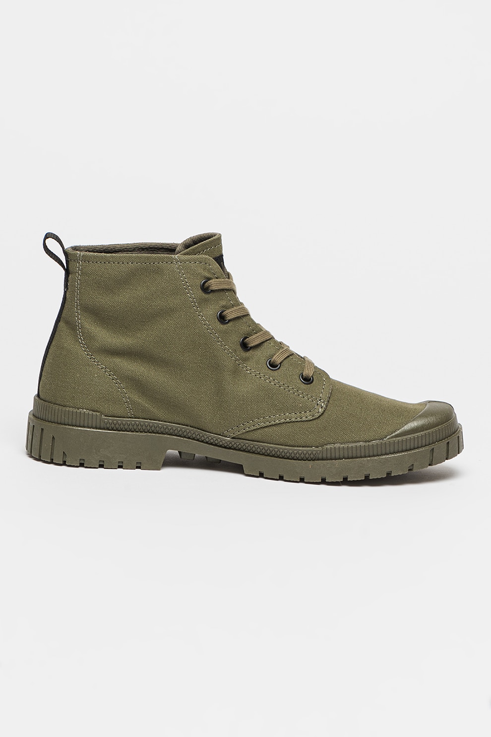 Palladium, Tenisi inalti din panza SP20, Verde inchis, 44 - eMAG.ro