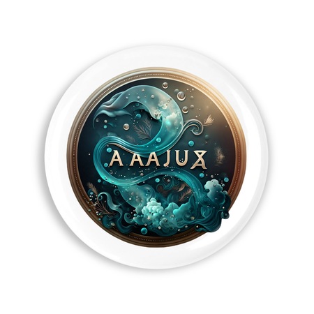 Set 4 insigne, Simbol zodiacal pentru Varsator, NO10695, Metal, 44 mm ...