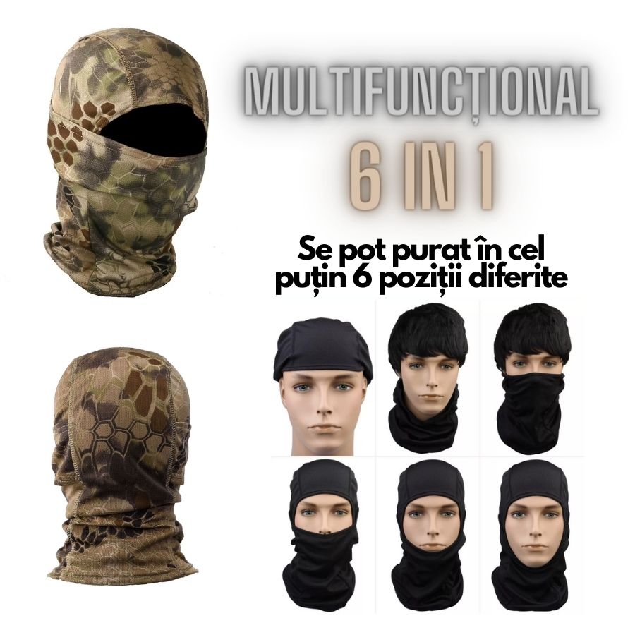 Cagula Tactica Combat cu Uscare Rapida, Multifunctionala 6in1 ...