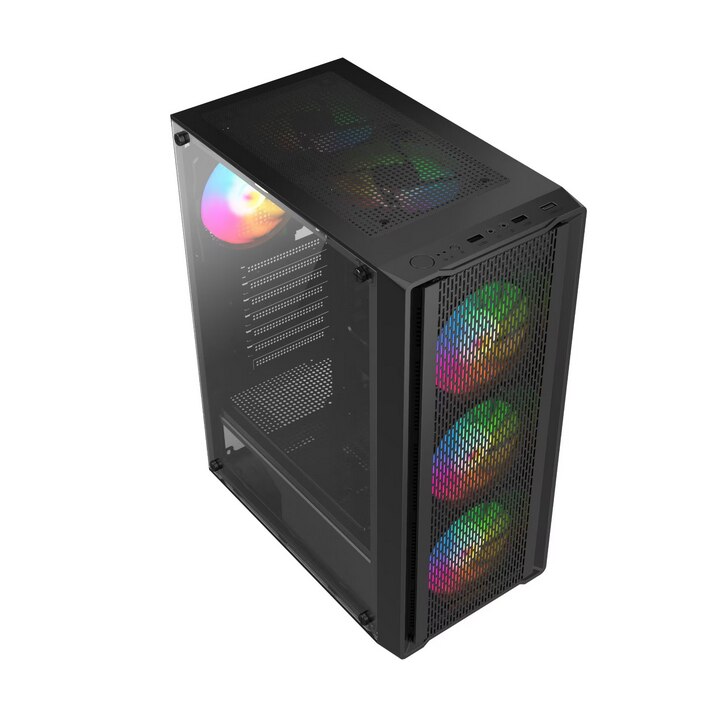 Carcasa PRO GAMING DUNE Mid Tower ARGB Negru - eMAG.ro