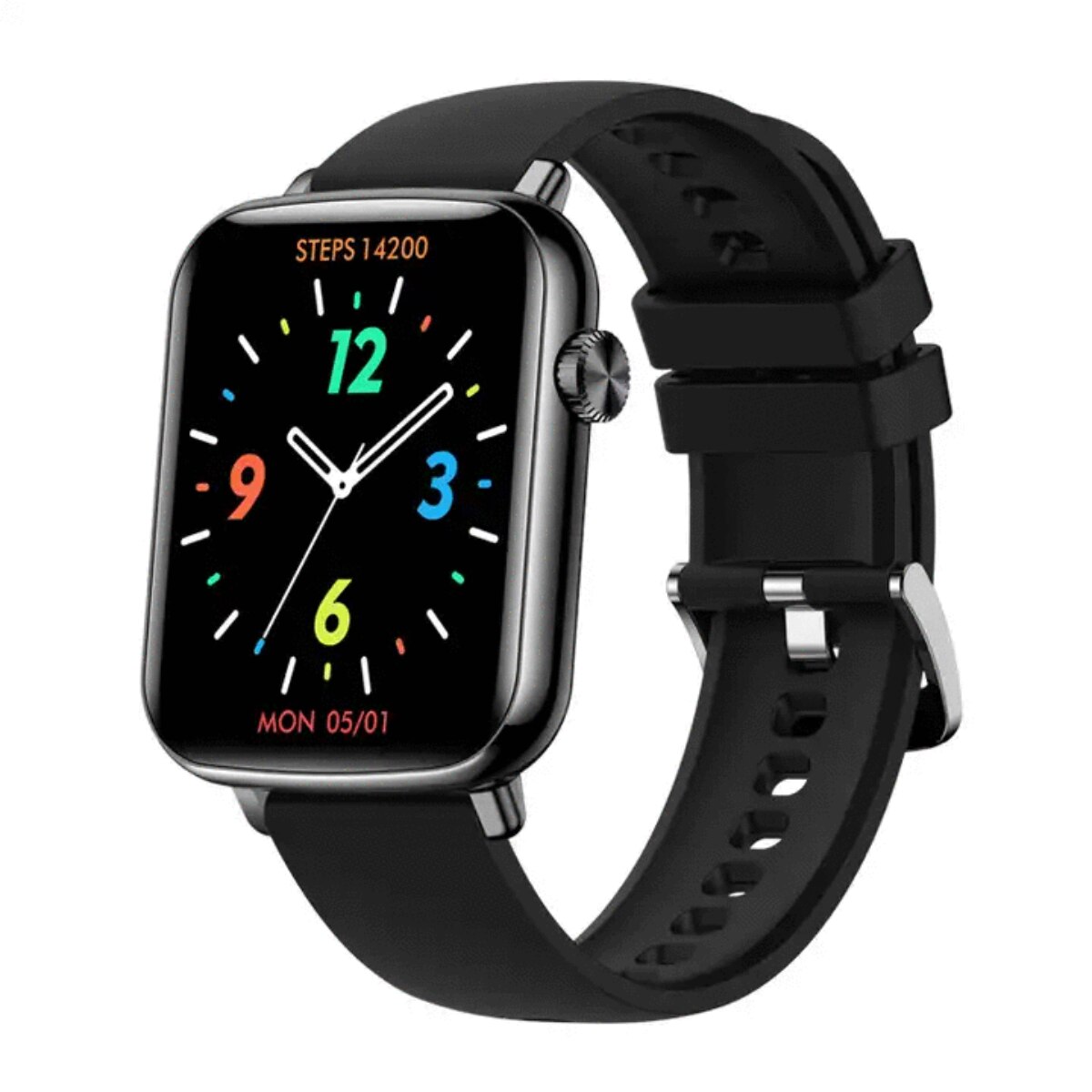 Ceas Smart Watch, Ecran patrat TFT de 1.81 inch, Notificari apeluri ...