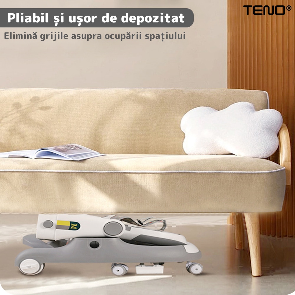 Мултифункционална предпроходилка за бебета Teno, табла с 3 играчки ...