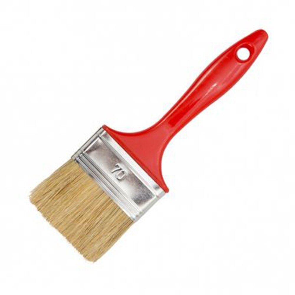 Set 2 x Pensula pentru Vopsea, Par Natural, 70 mm, cu Maner Lucios ...