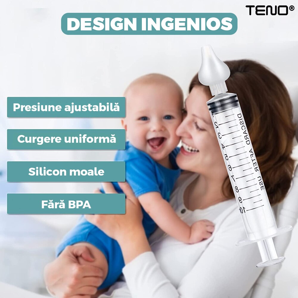 Set 2 Bucati Irigator / Dus Nazal Teno®, dispozitiv curatare sinusuri ...