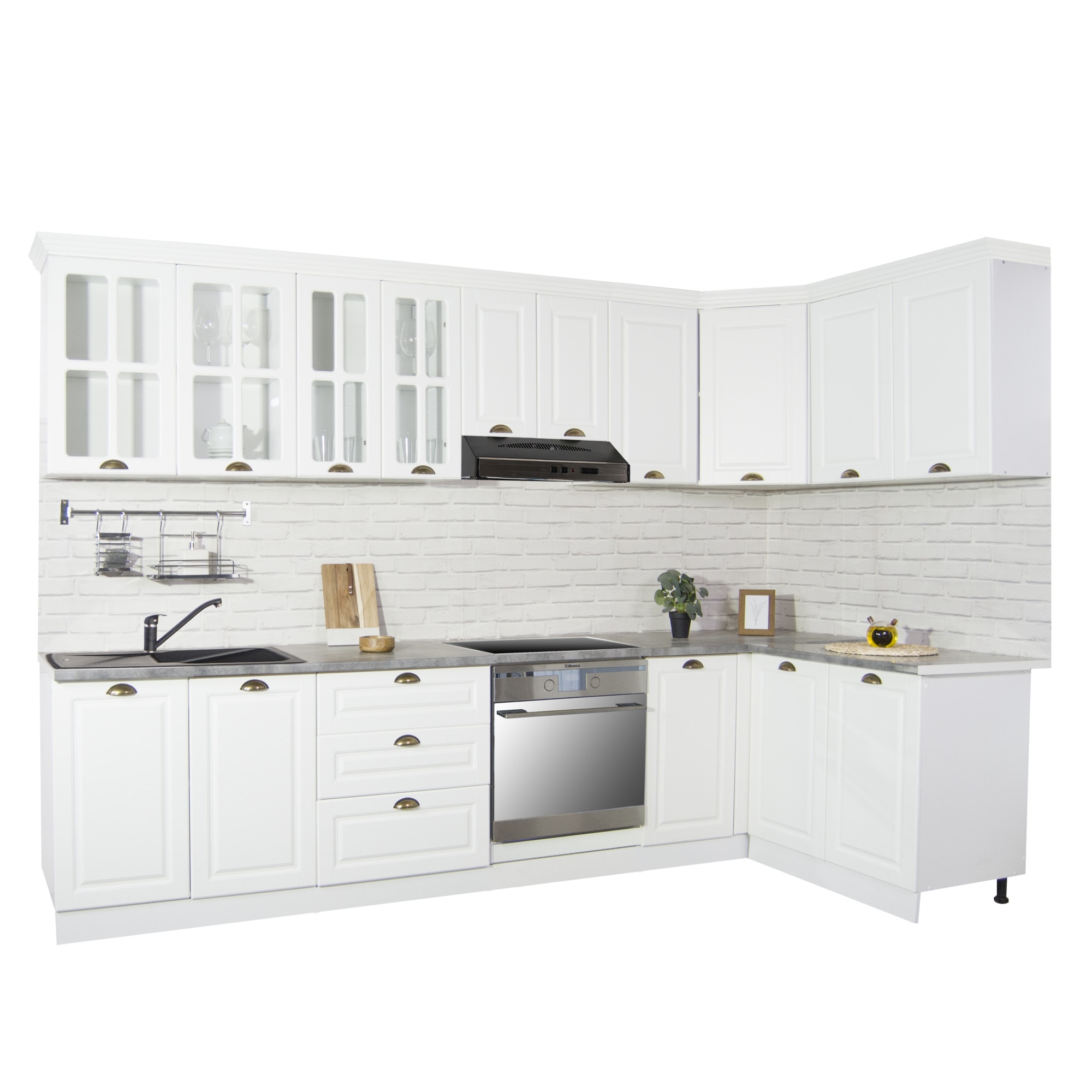 Set bucatarie Colt cu soft-close si fronturi MDF, Badenmob, seria ...