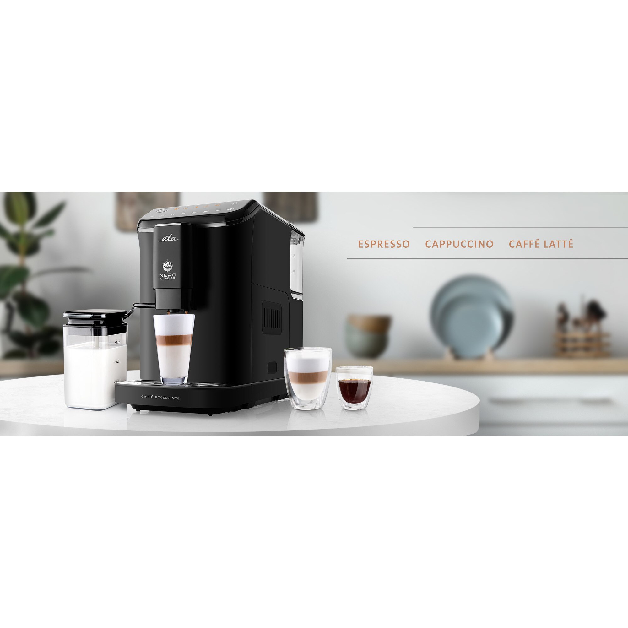 Espressor automat de cafea ETA Nero Crema 8180 90000, 1350 W, 20 bar ...