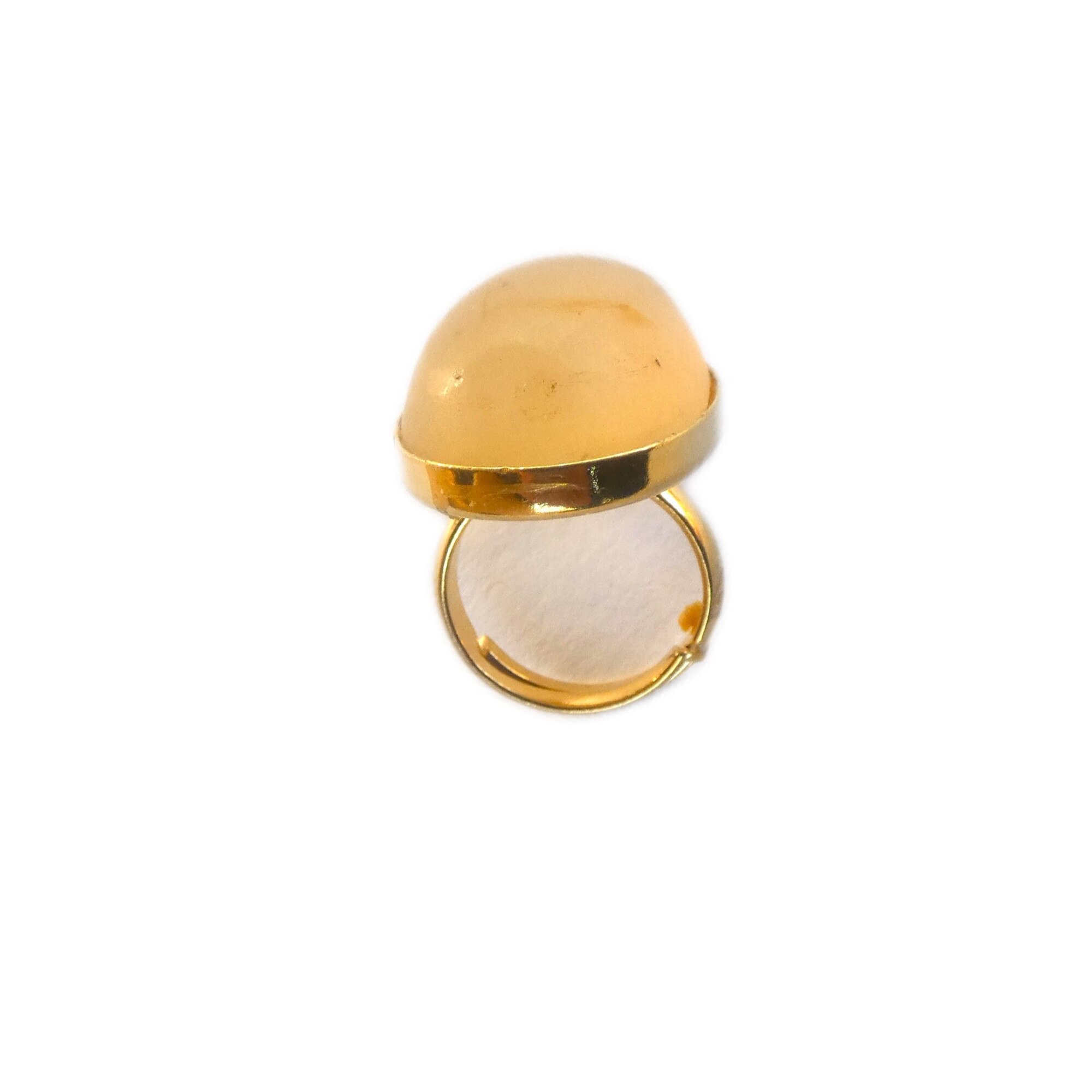 Inel argint 925 placat cu aur 24 cu piatra topaz - eMAG.ro