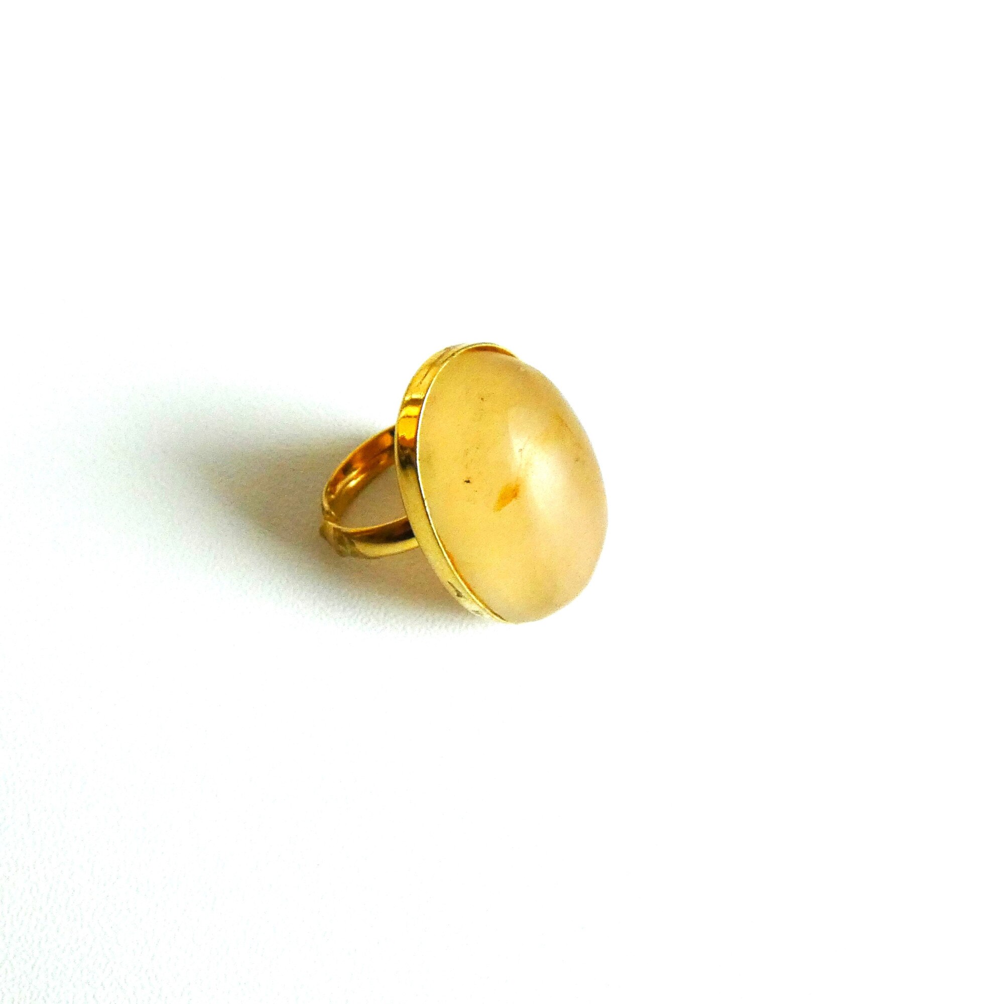 Inel argint 925 placat cu aur 24 cu piatra topaz - eMAG.ro