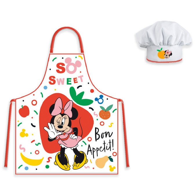 Set sort bucatarie cu boneta Minnie Mouse So Sweet Alb - eMAG.ro