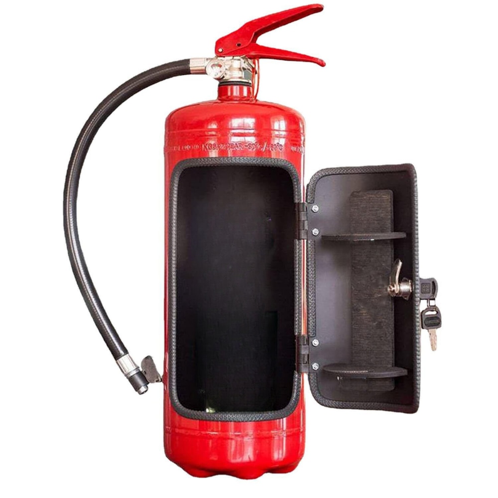 Supuport Sticla si pahare in forma de Stingator / Extinctor Rosu - eMAG.ro