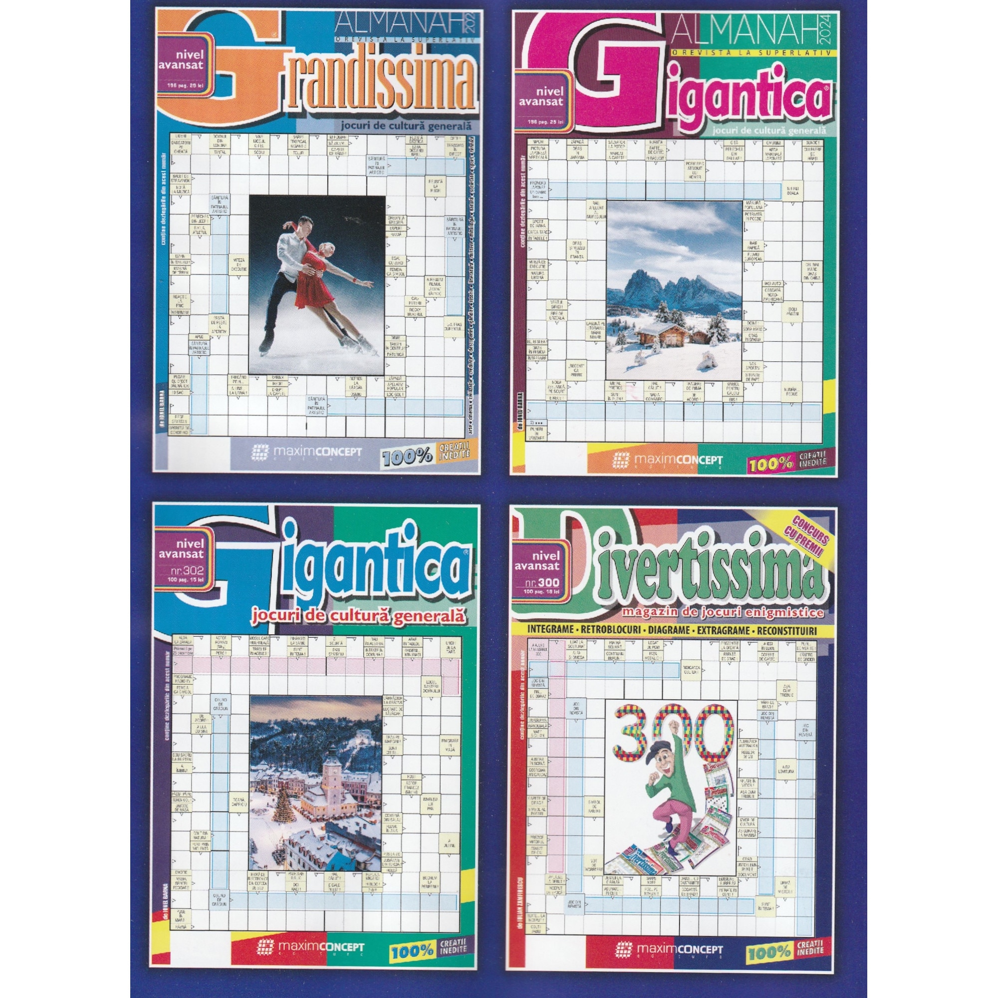 Pachet de integrame : Almanah Grandissima 2024, Almanah Gigantica 2024, integrame Gigantica ...
